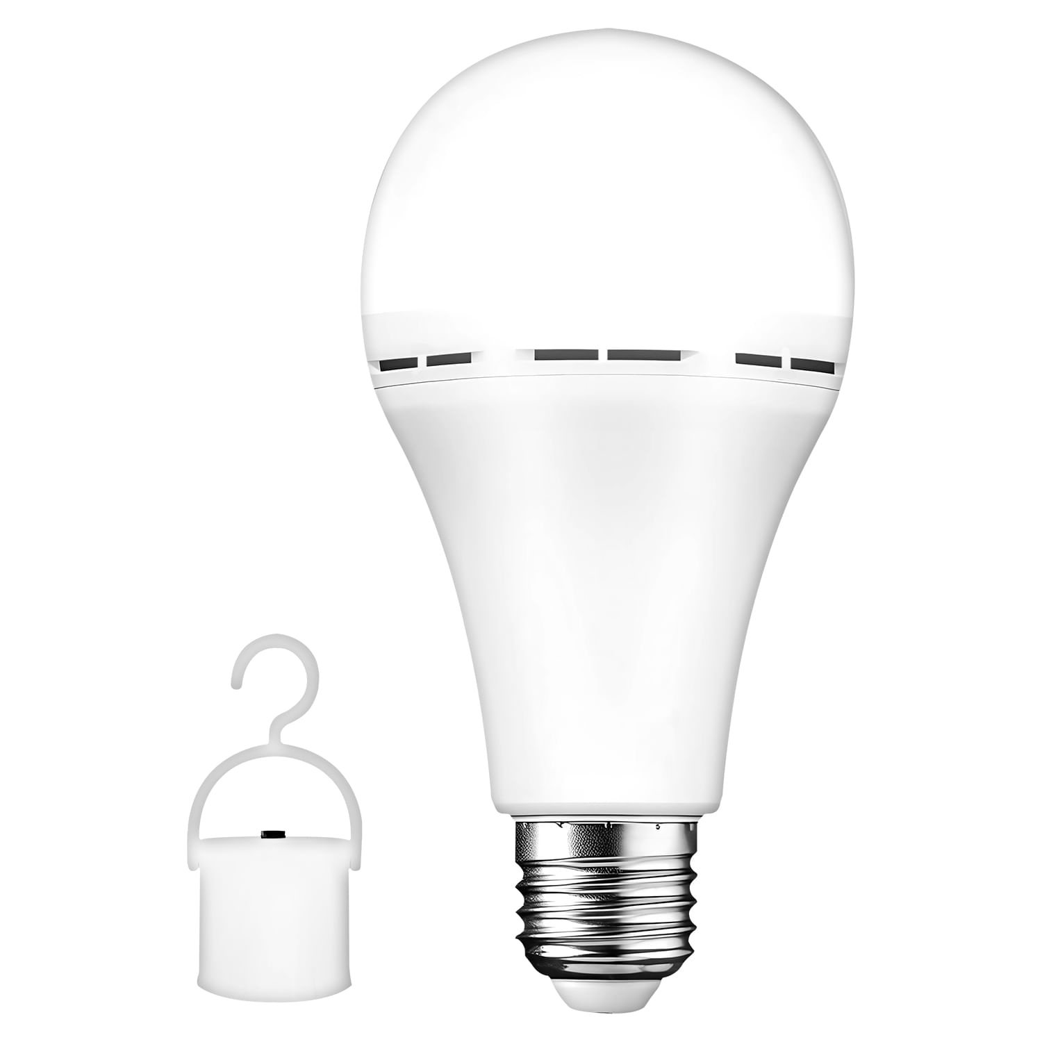Foco LED con bombillo RECARGABLE de emergencia con 9W, 85 - 265 V, luz ...