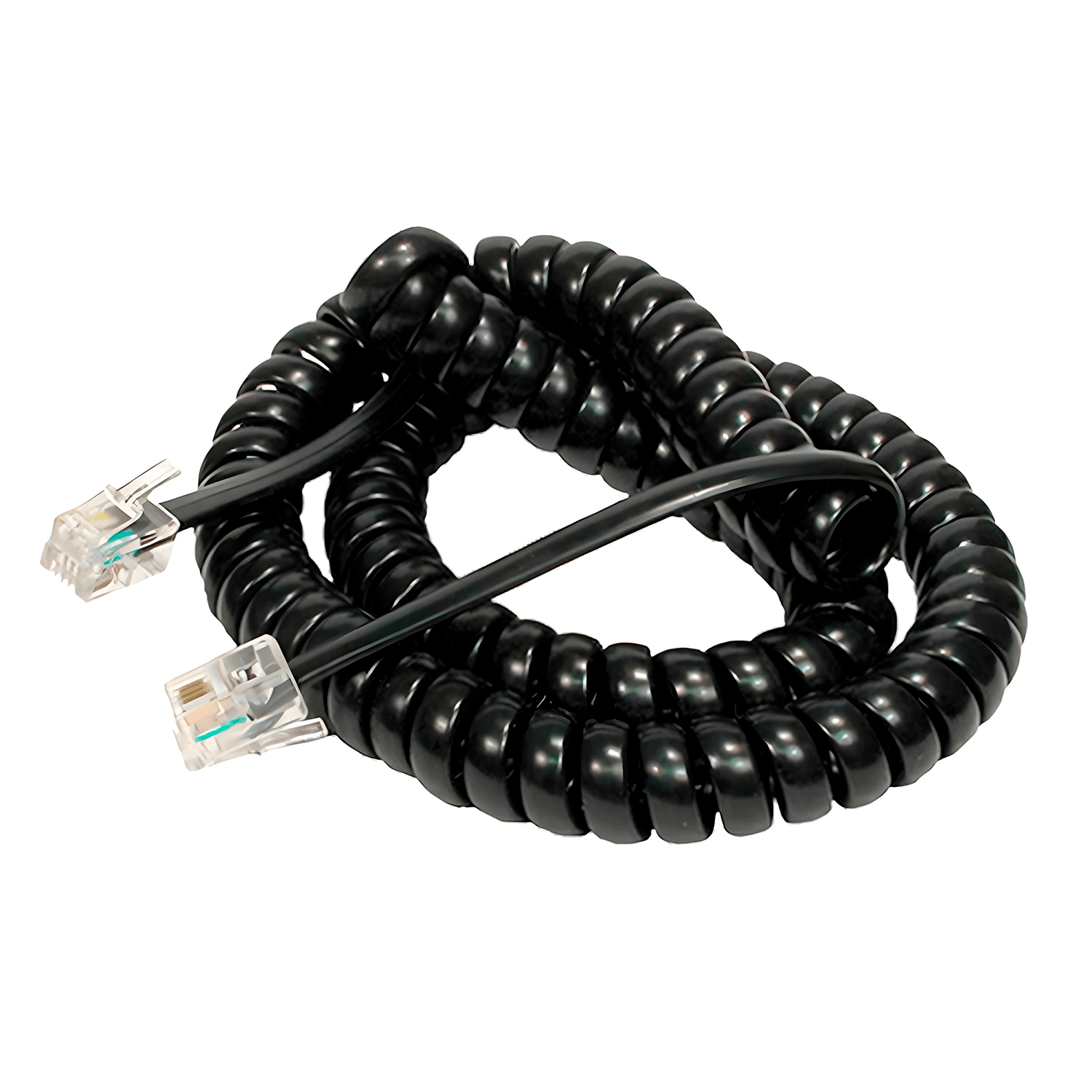 Cable Espiral para teléfono con conectores RJ11 para teléfonos ...