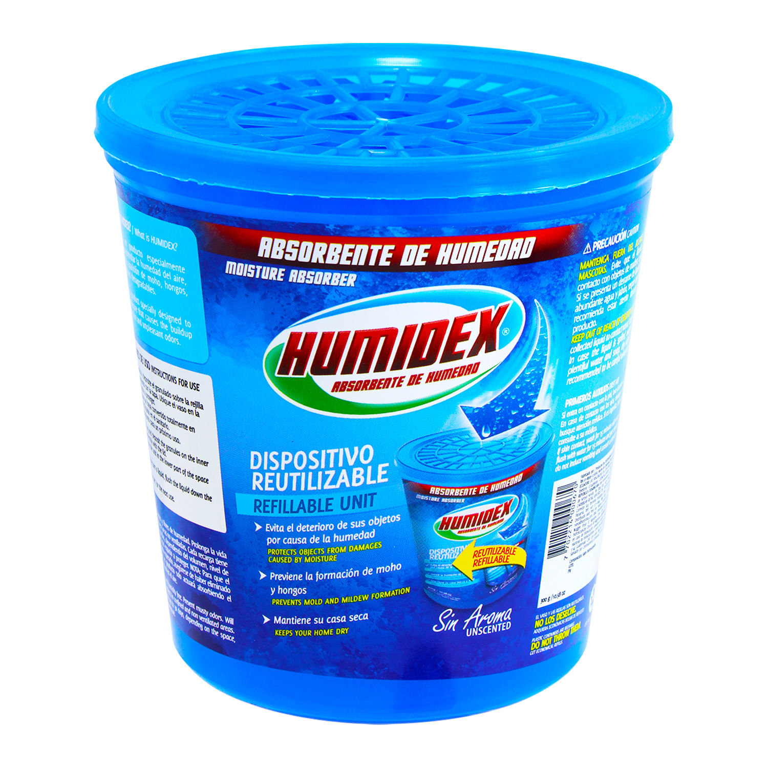 Eliminador de humedad de 300 g en vaso plástico reutilizable. - HUMIDEX ...
