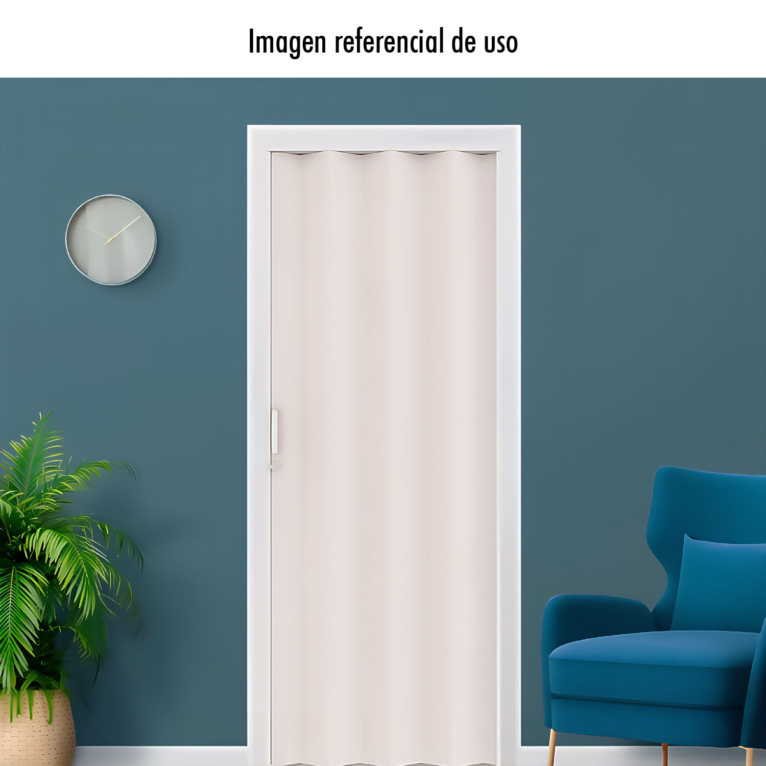Puerta PEGABLE "Milano" en color beige, de 90 cm x 2 m. - HOGGAN - Kywi