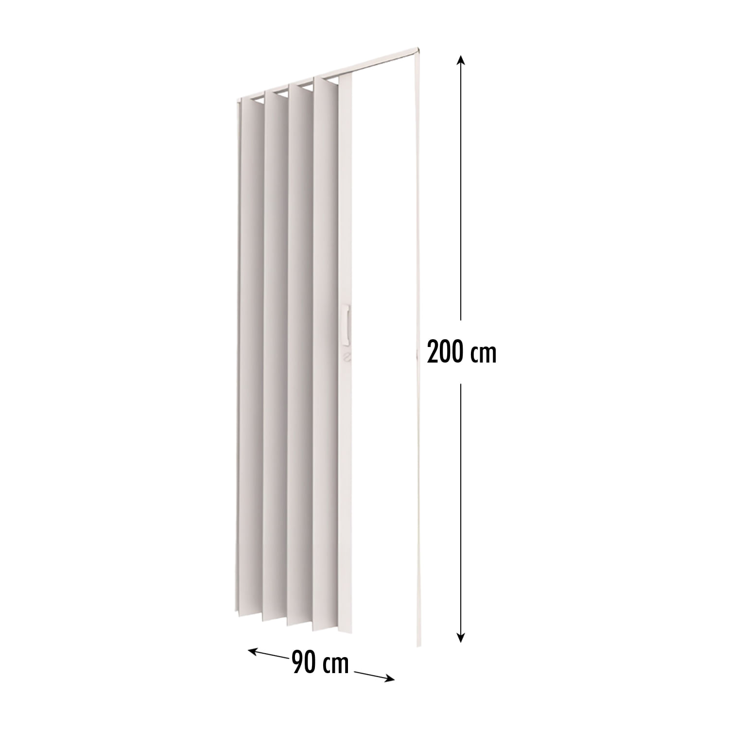 Puerta PEGABLE "Milano" en color beige, de 90 cm x 2 m. - HOGGAN - Kywi