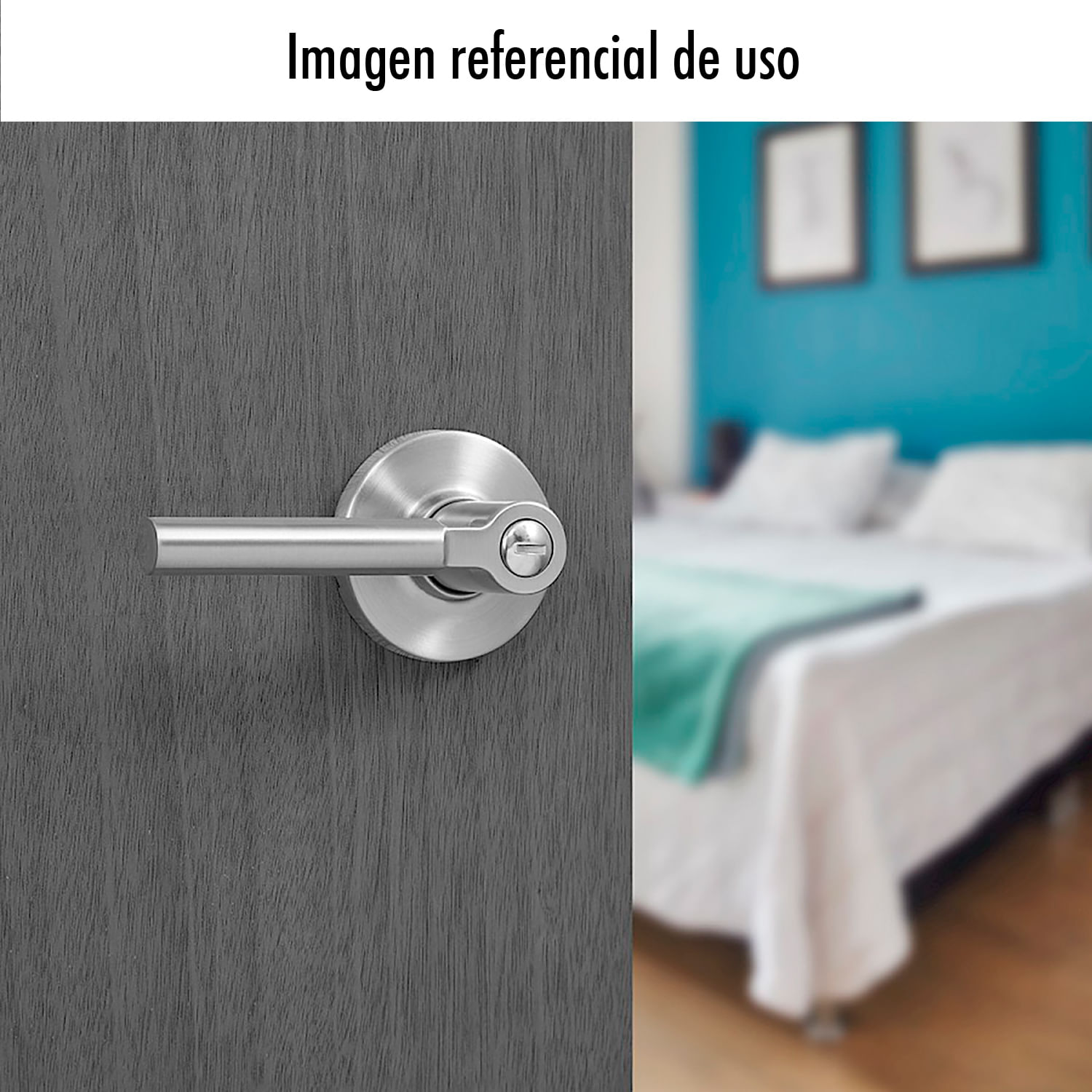 Manija de baño NIKEL REMINI en color plateado acabado en satín ...