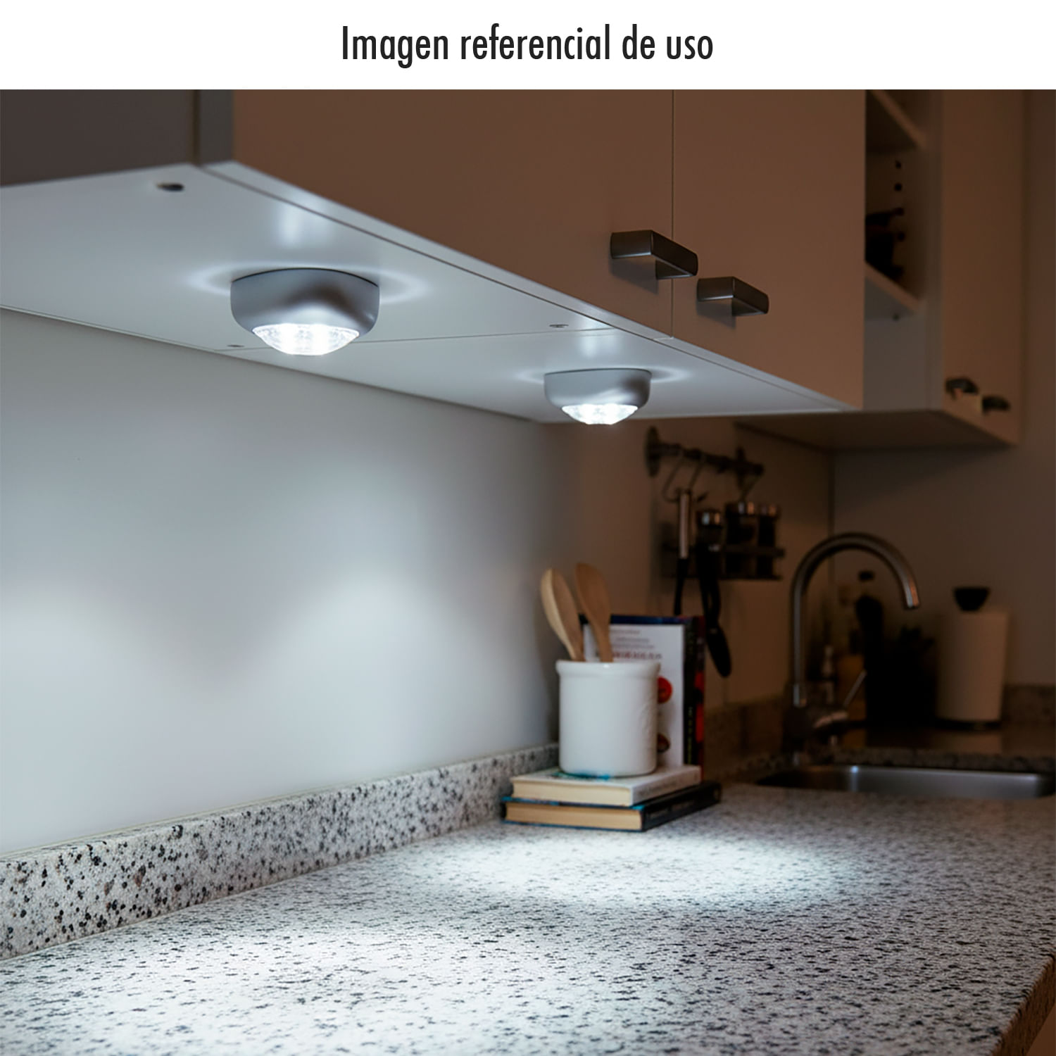 Juego de 2 luces LED adhesivas a pilas, plateadas con forma triangular ...