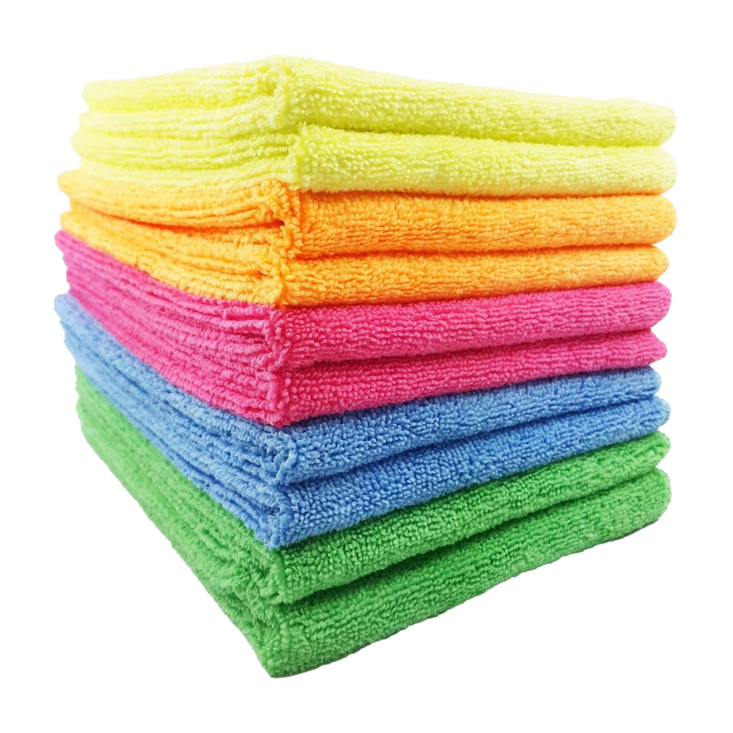 Pack de 10 paños de microfibra de colores de 30 x 30 cm. - ULTRA CLEAN ...