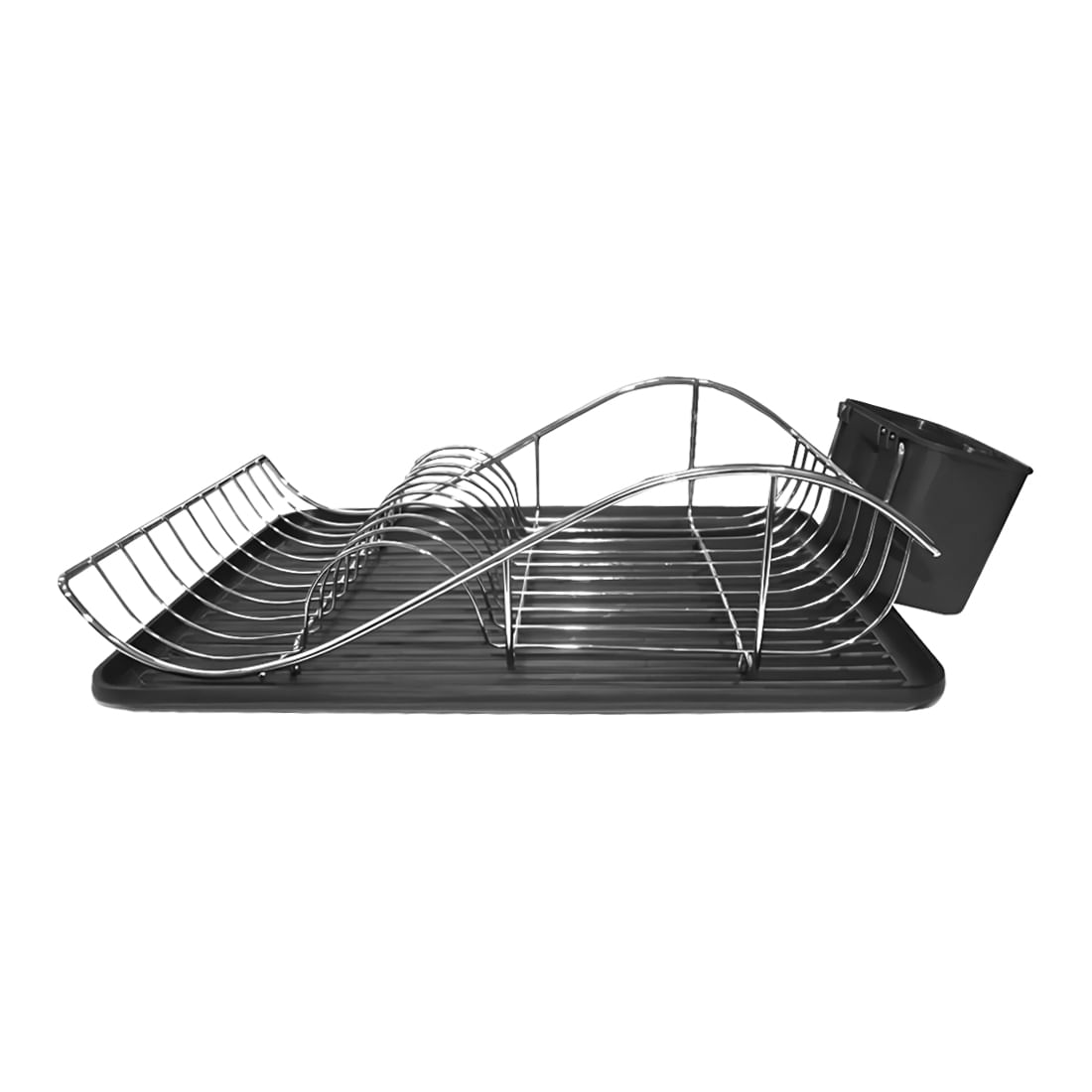 Escurridor de platos metálico tipo onda con porta utensilios. - K PRO ...