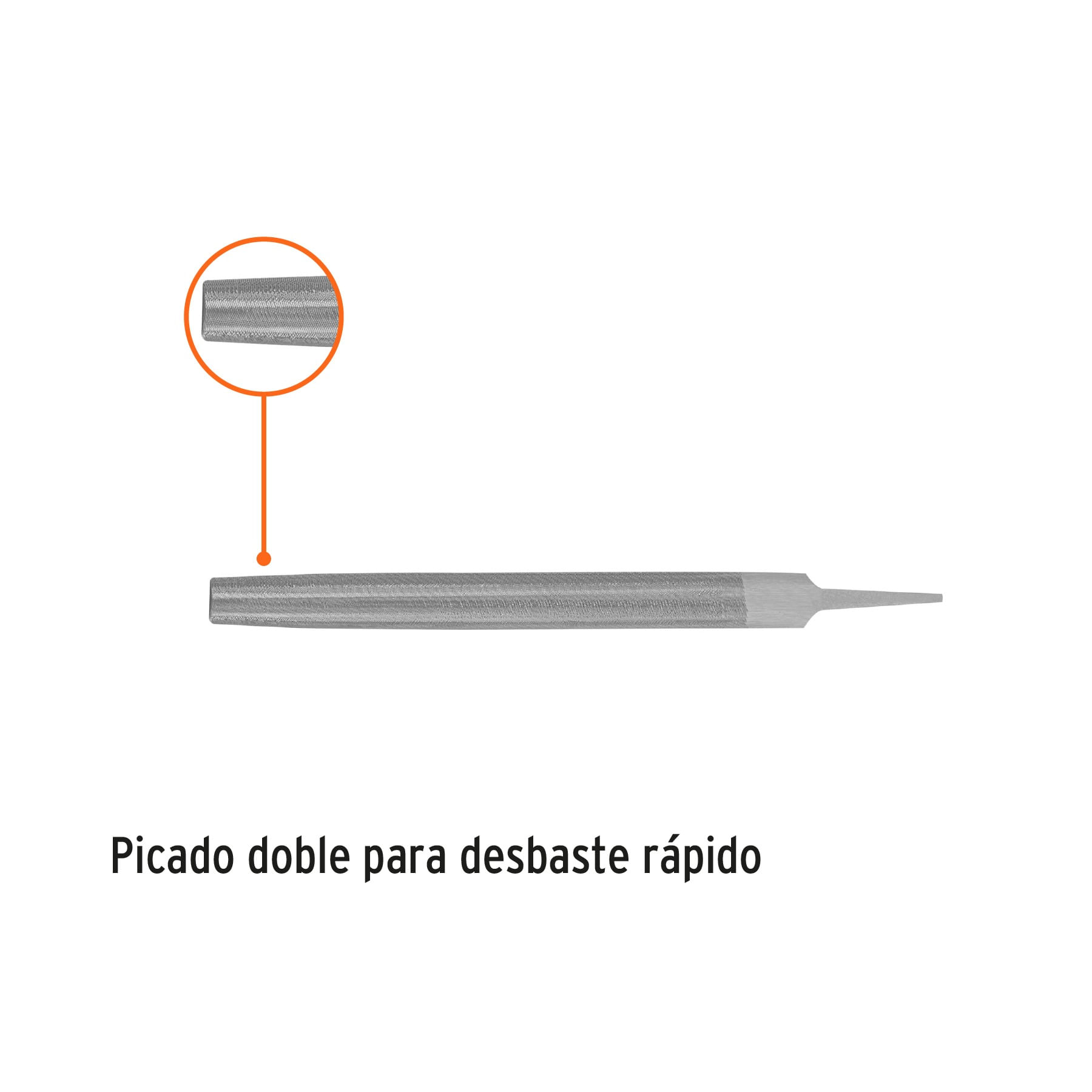 Lima media caña MUZA de 10" fina fabricada en acero al cromo. - TRUPER ...