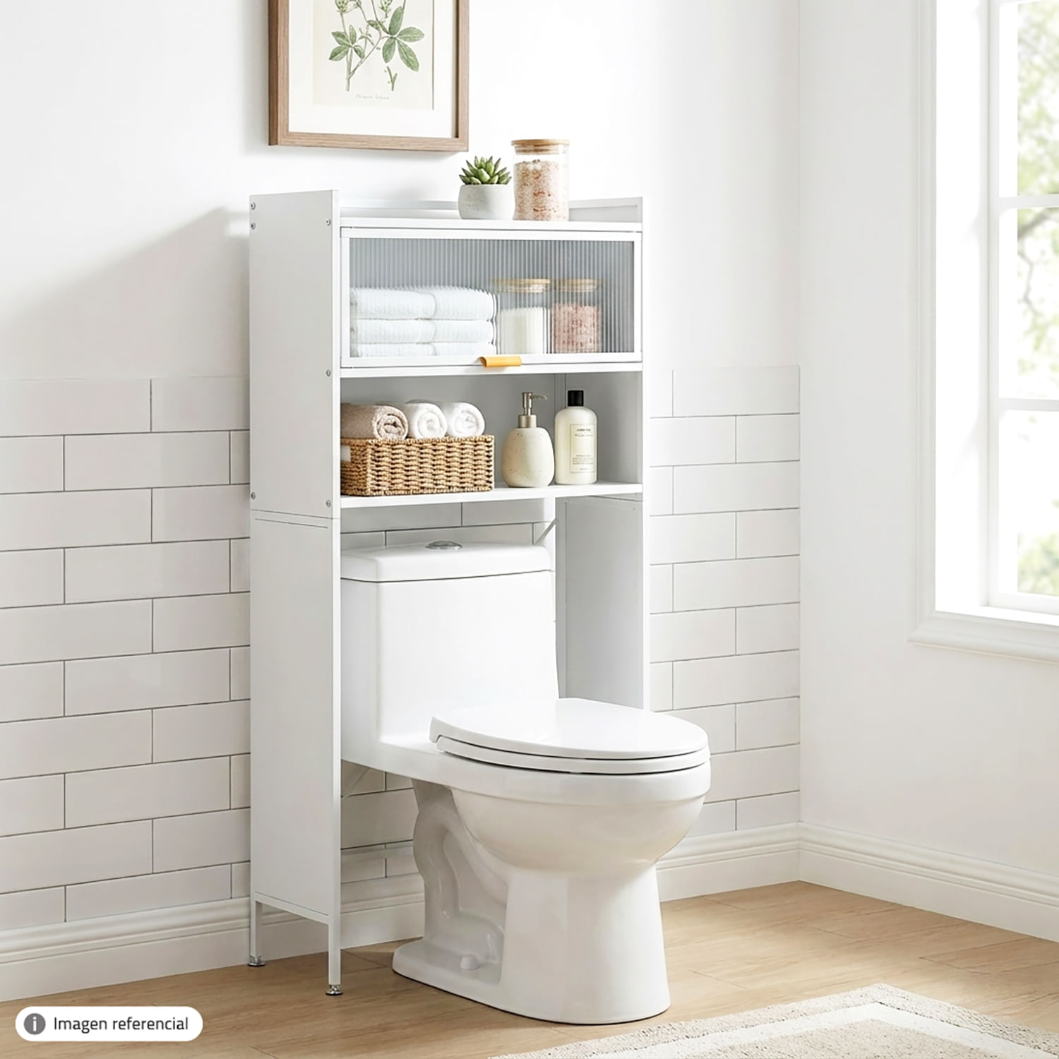 Mueble organizador de baño con 2 niveles para almacenaje. - K HOME - Kywi