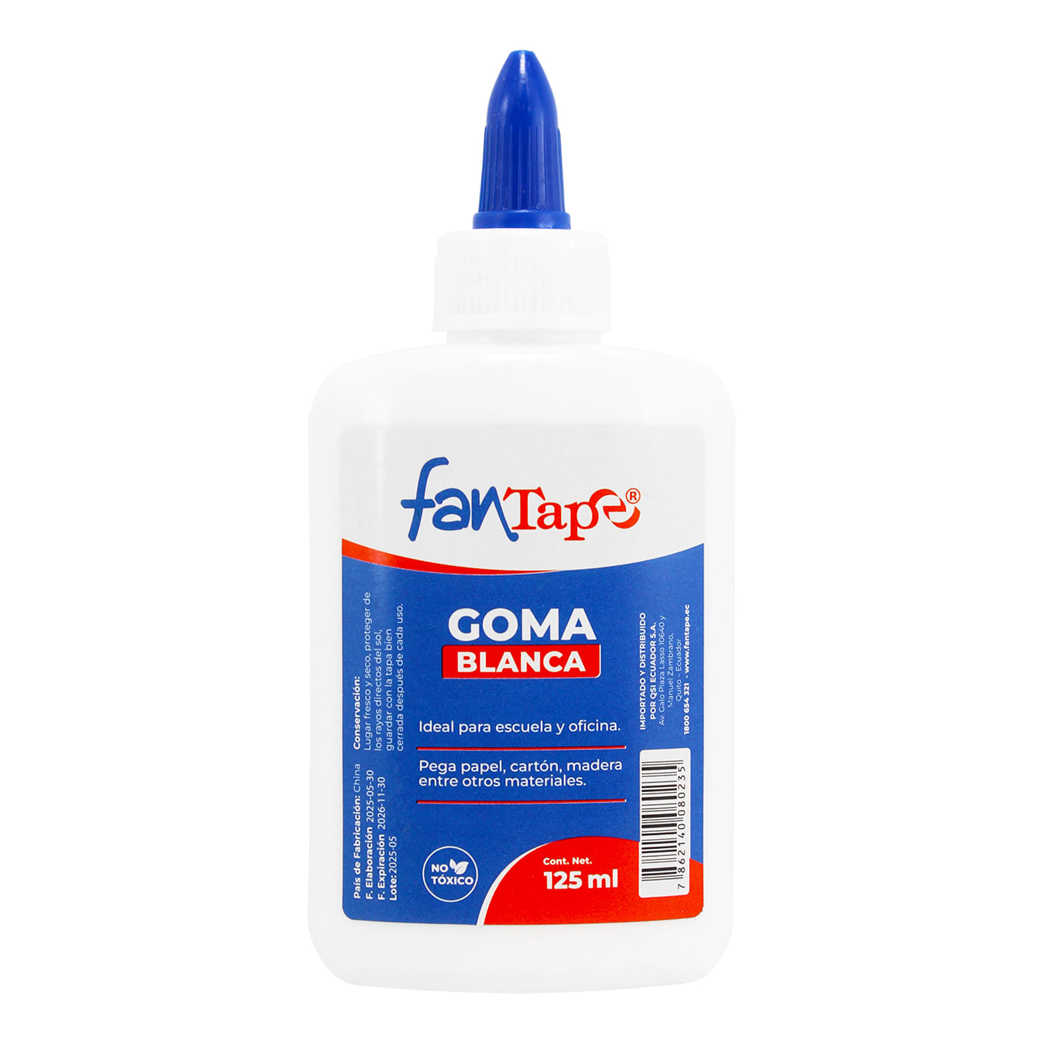Goma blanca escolar de 125 ml. - FANTAPE - Kywi