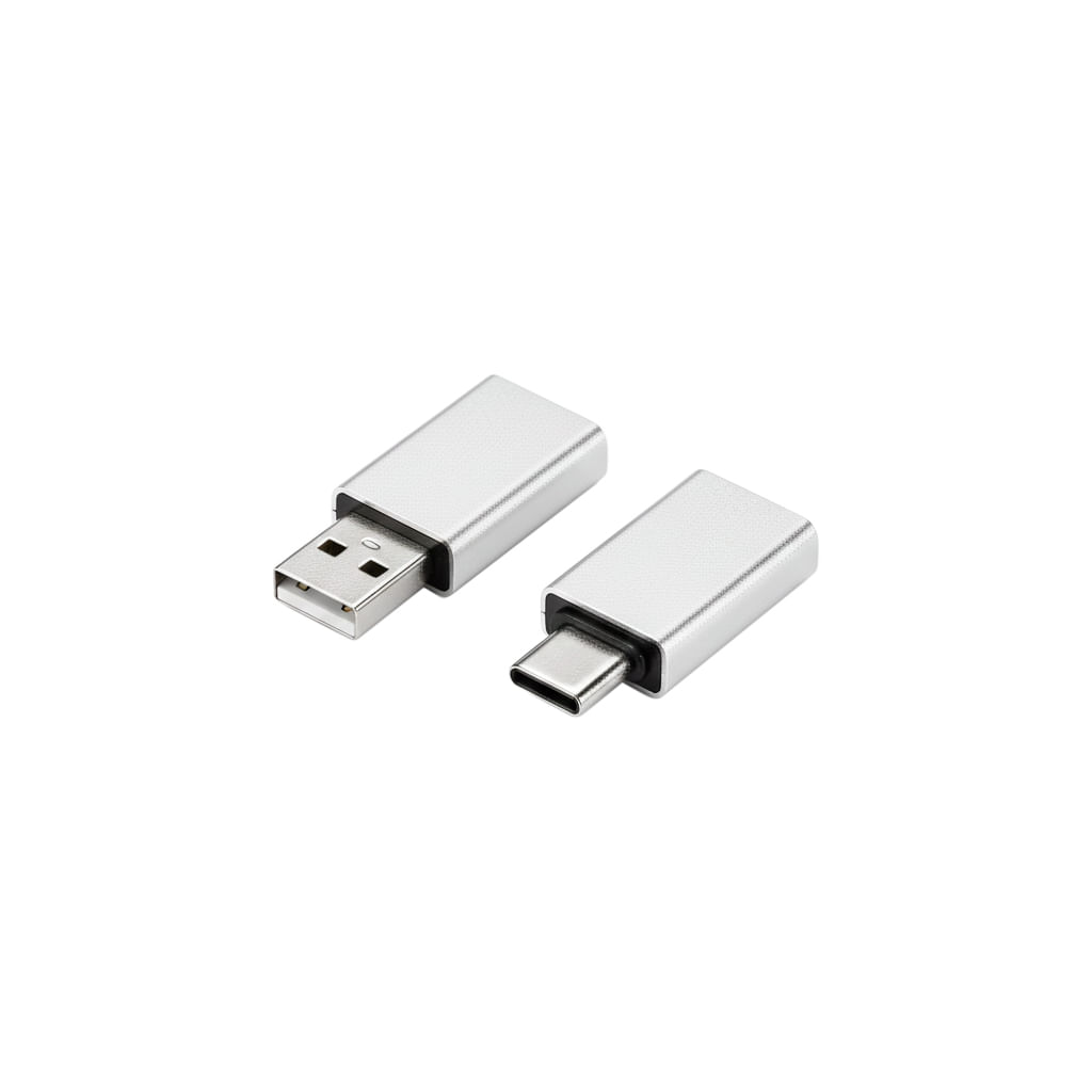 Juego de 2 adaptadores USB + USB tipo C, para carga, transferir datos y ...