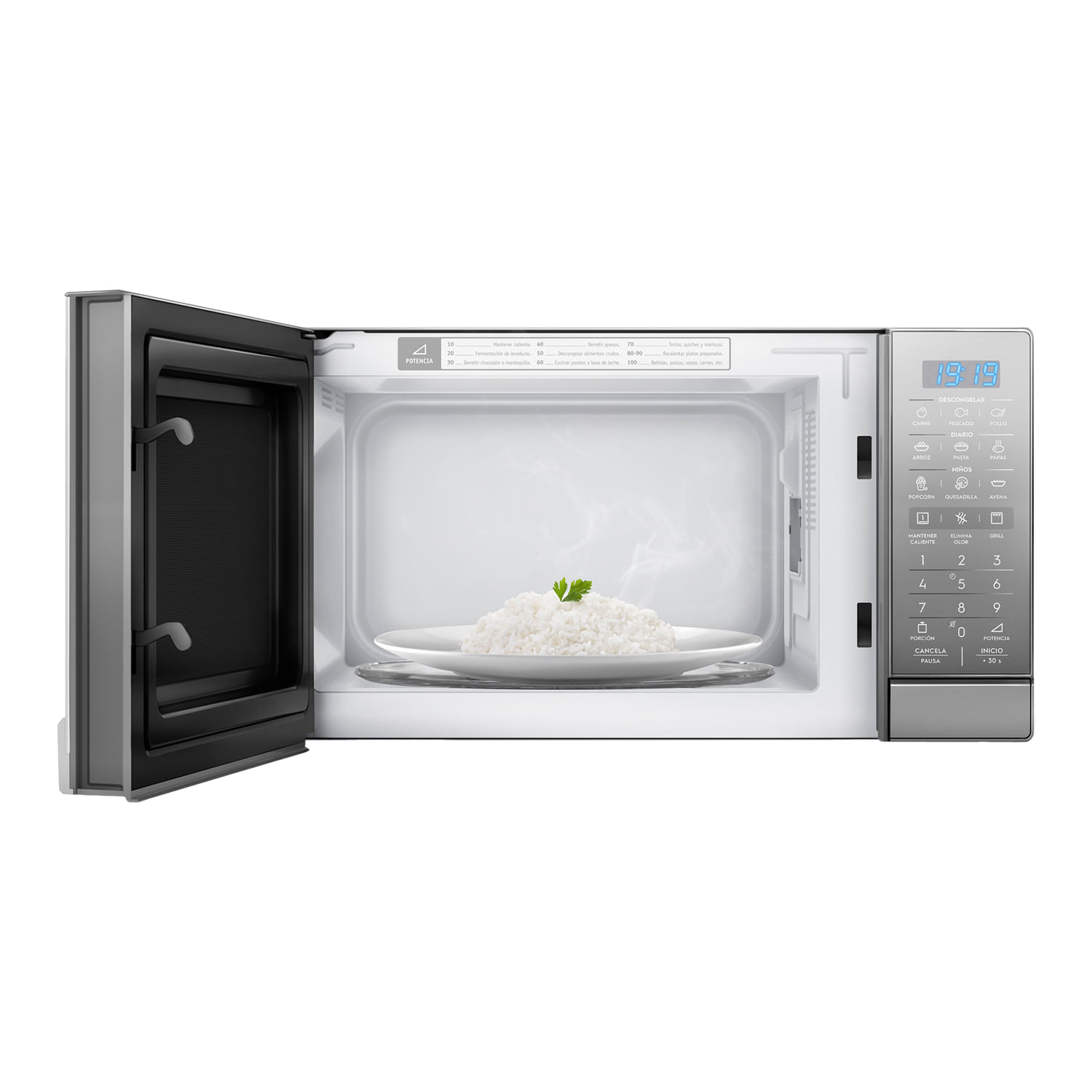 Microondas "Freestanding" con función de frill, 30 lts de capacidad y 9 ...