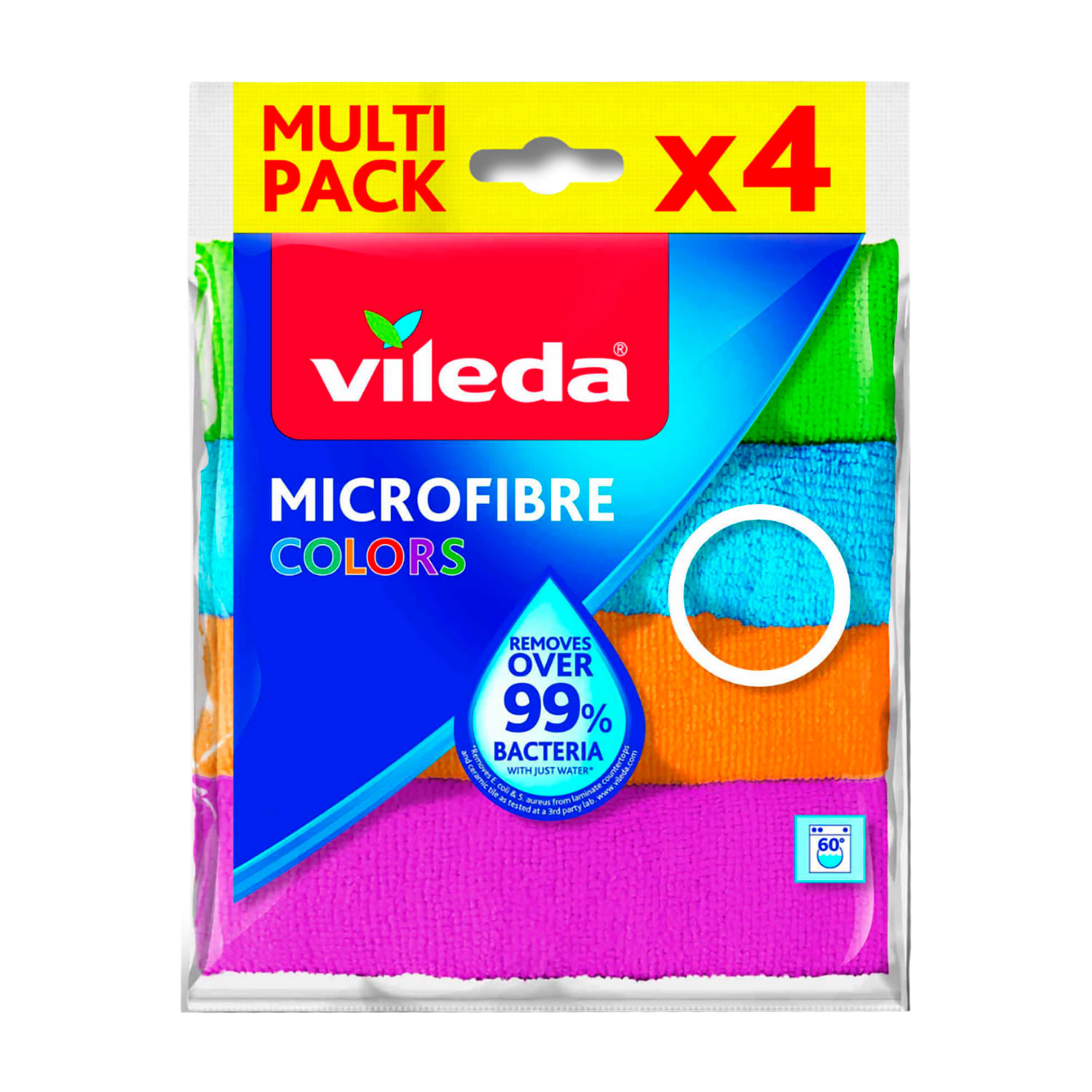 Set de 4 paños de microfibra, varios colores, multiusos, de 30 x 30 cm ...