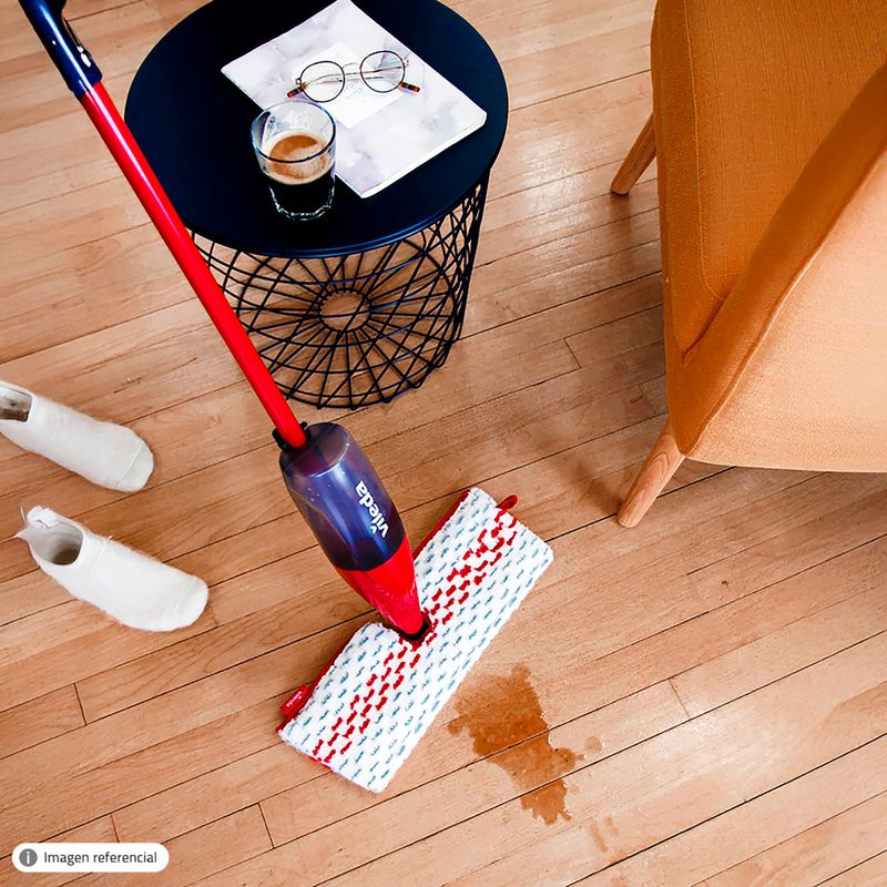 Set de mopa + spray "1-2 SPRAY", lavable y reusable, hecho de plástico ...