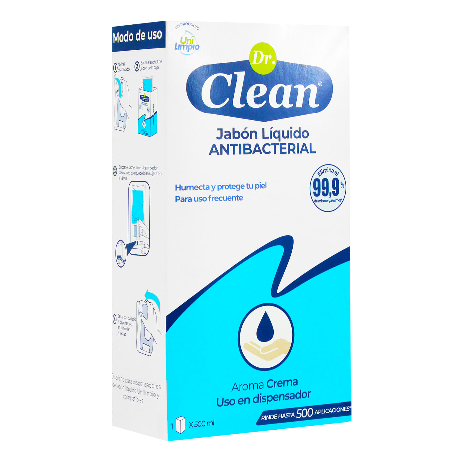 Recarga de 500 ml de jabón líquido antibacterial con aroma a crema ...