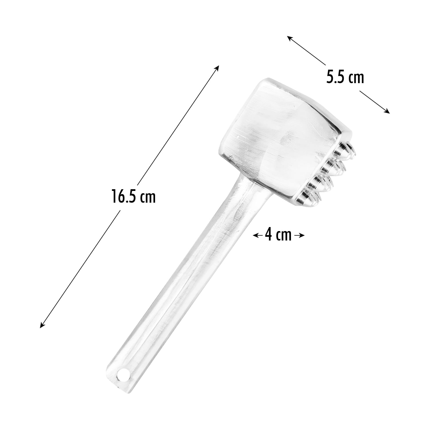 Ablandador para carnes, de aluminio tipo mazo, 16,5 x 5,5 x 4 cm. - DEH ...