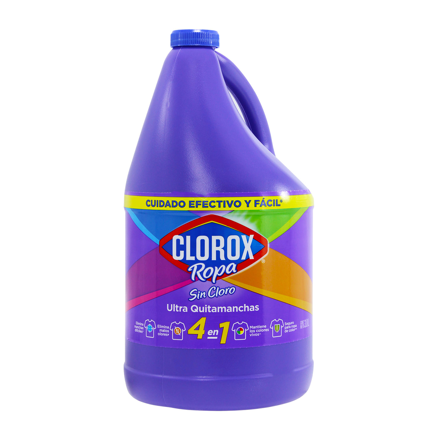 Detergente ultra quitamanchas 4 en 1 sin cloro para cuidado efectivo y ...