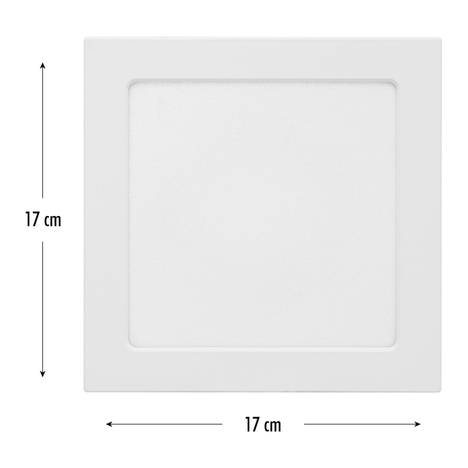 Panel LED cuadrado empotrable de 12 W con luz amarilla de 3000 K - K ...